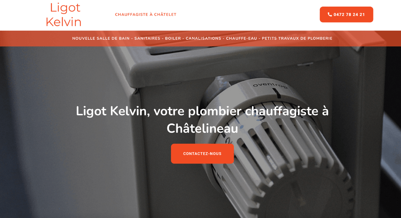 Ligot Kelvin | Chauffagiste à Châtelineau, Fleurus et Gerpinnes